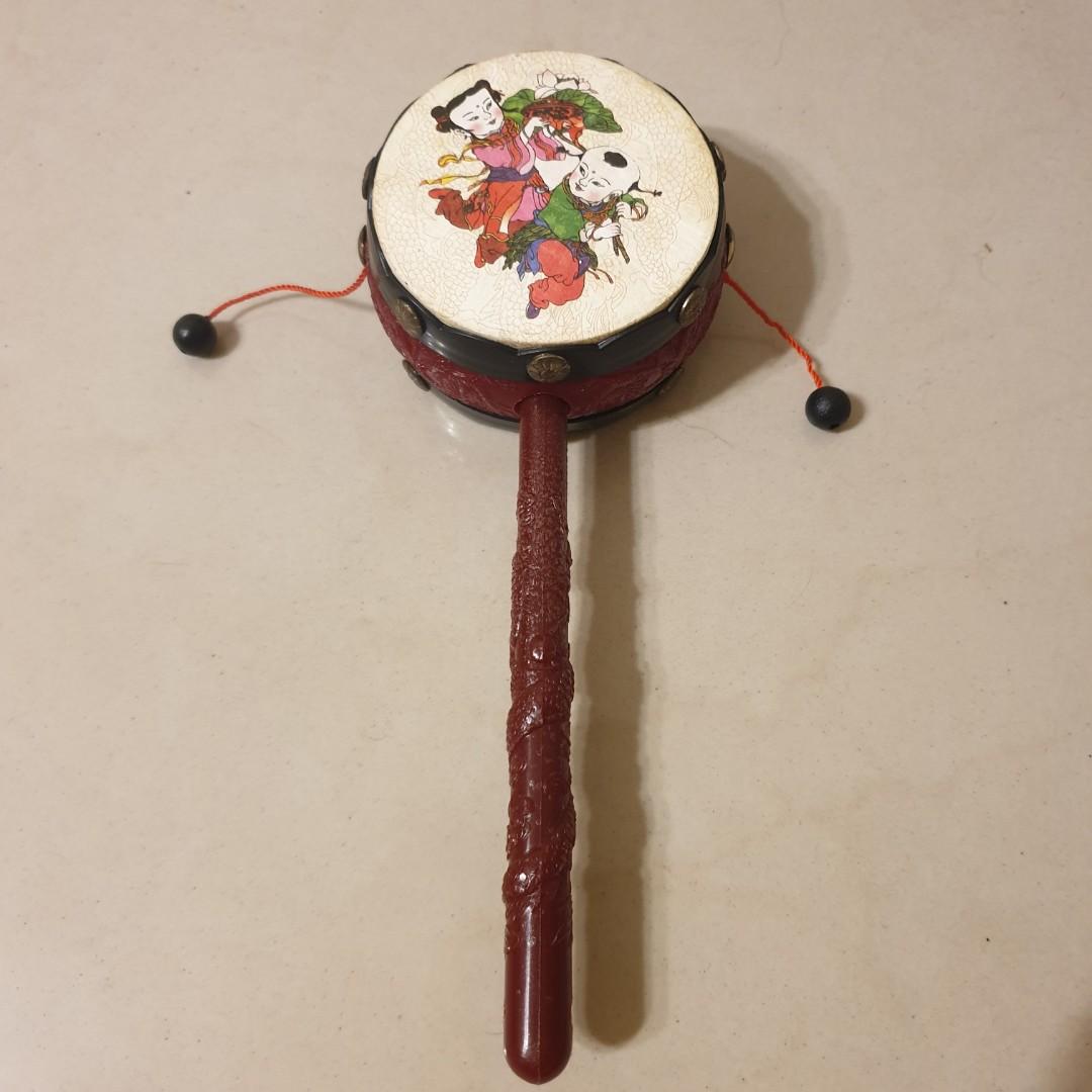 Chinese Rattle Drum, Hobbies & Toys, Toys & Games on Carousell