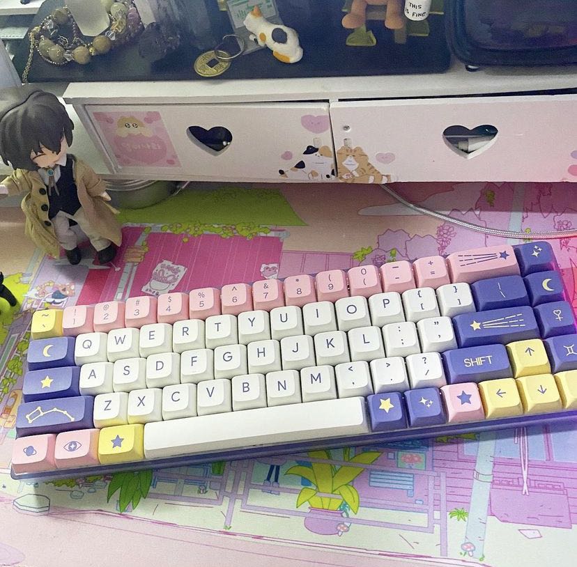 CIY Tester68 Purple - Barebones Wireless Mechanical Keyboard (no ...