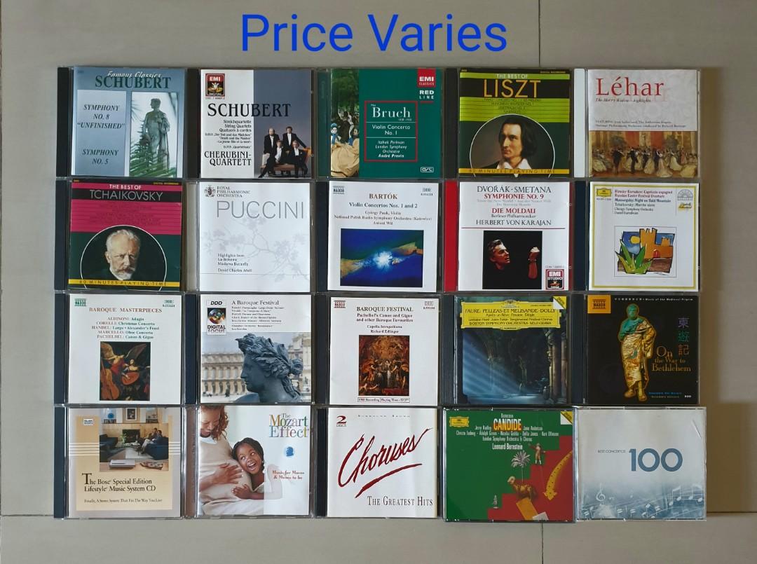 Classical CD, Schubert, Cherbubini Quartett, Max Brunch,Liszt,Lehar ...