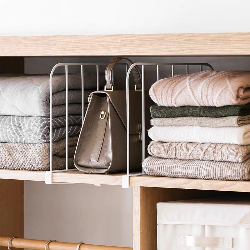 Closet Shelf Dividers Organizer Ajustable Wardrobe Partition Shelves ...