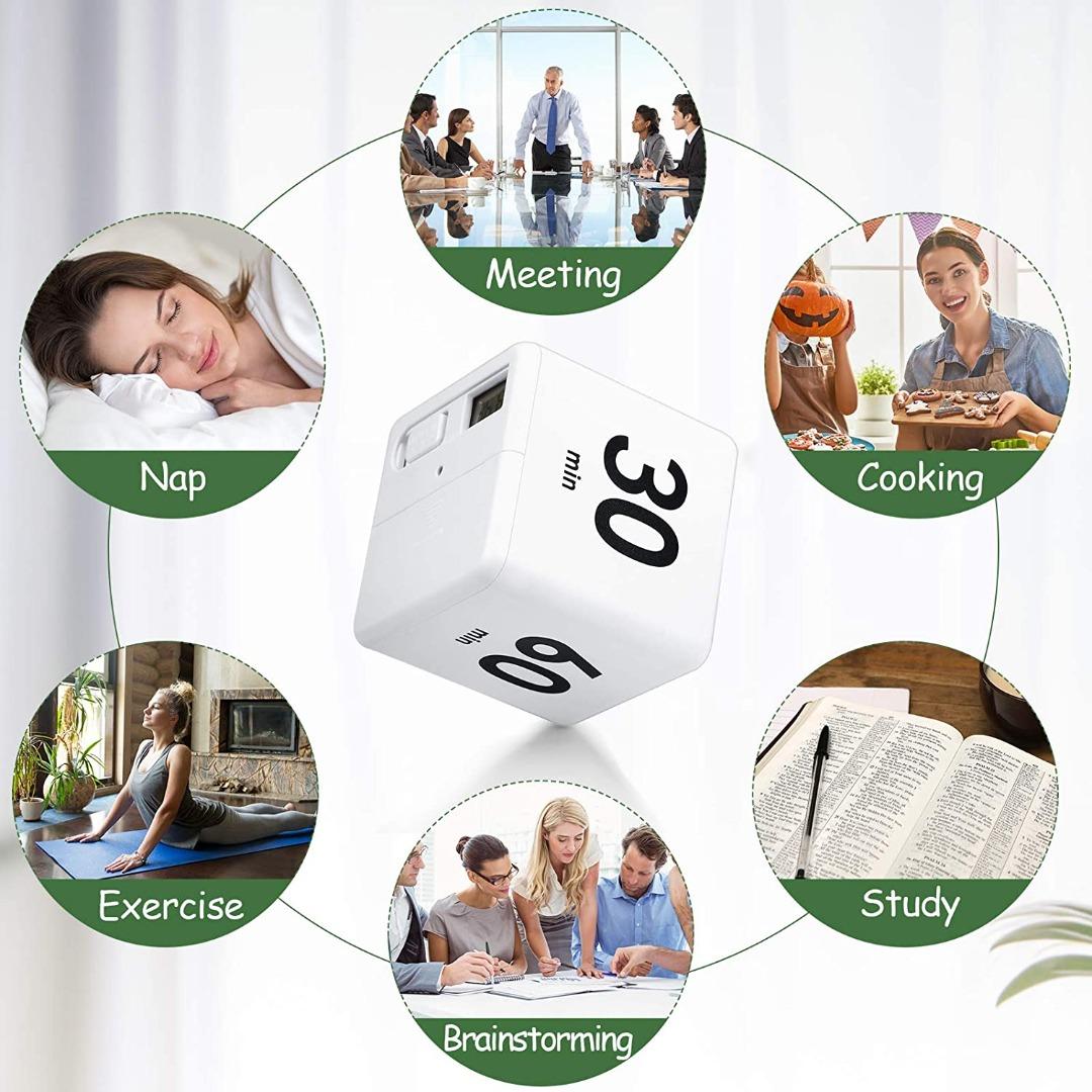 Cube Timers Cube Kitchen Timer Gravity Sensor Flip Timer Cube Countdown ...