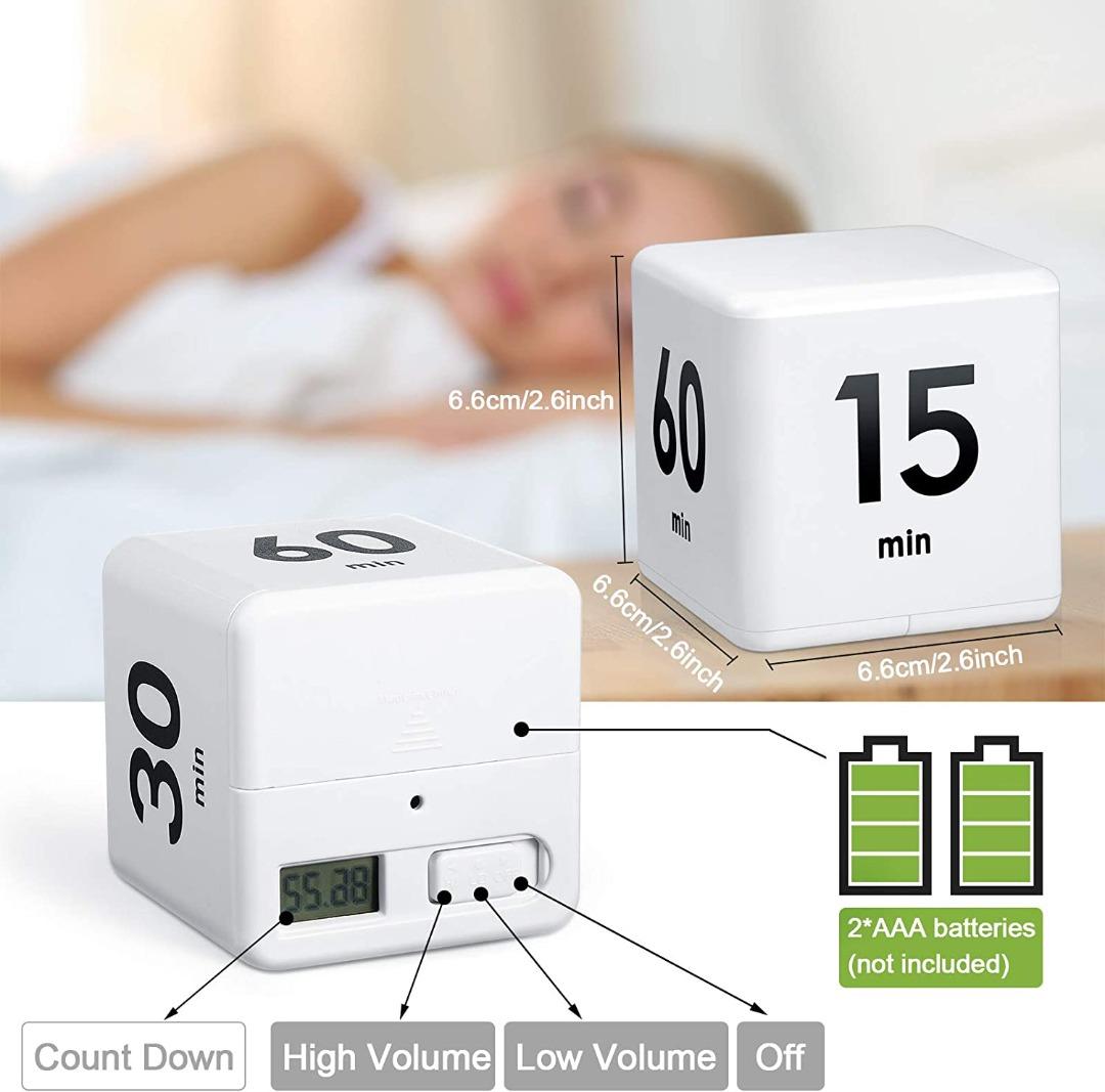 Cube Timers Cube Kitchen Timer Gravity Sensor Flip Timer Cube Countdown Timer Kids Timer Square ...