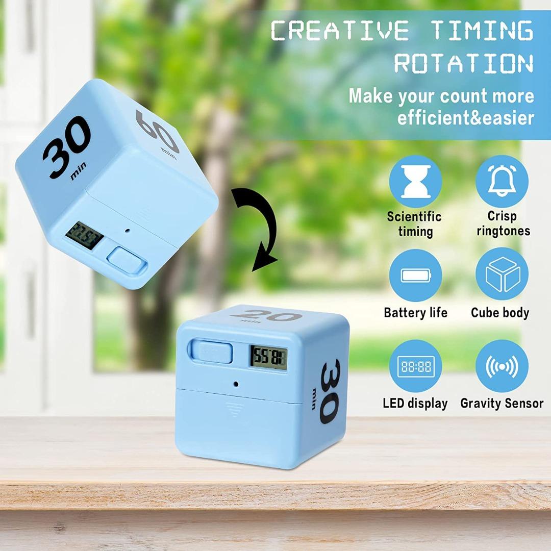 Cube Timers Cube Kitchen Timer Gravity Sensor Flip Timer Cube Countdown ...