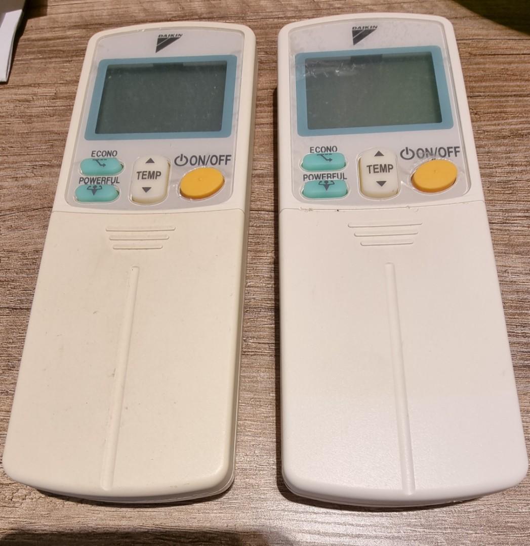 Daikin Aircon remote control, TV & Home Appliances, Air Conditioners ...
