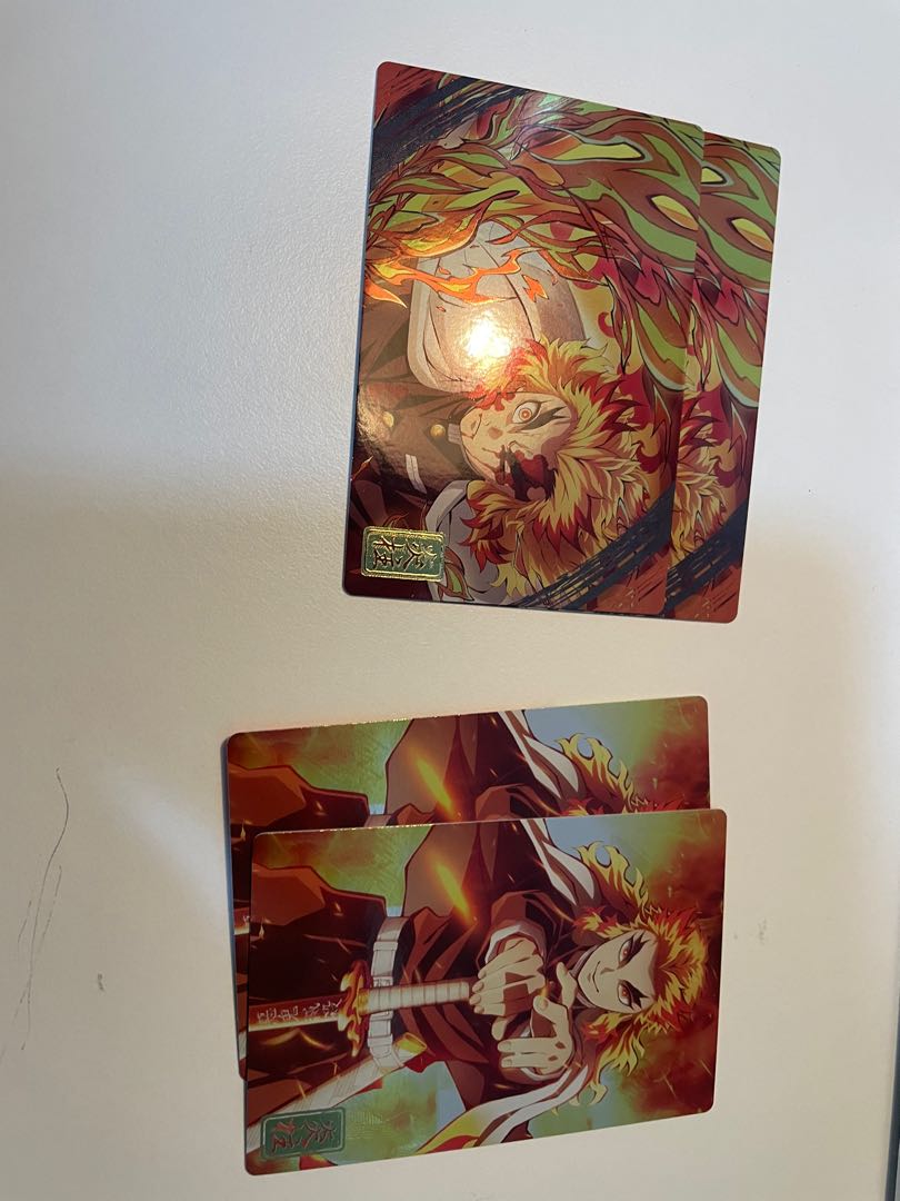 Demon Slayer KNY Rengoku character cards, Everything Else on Carousell