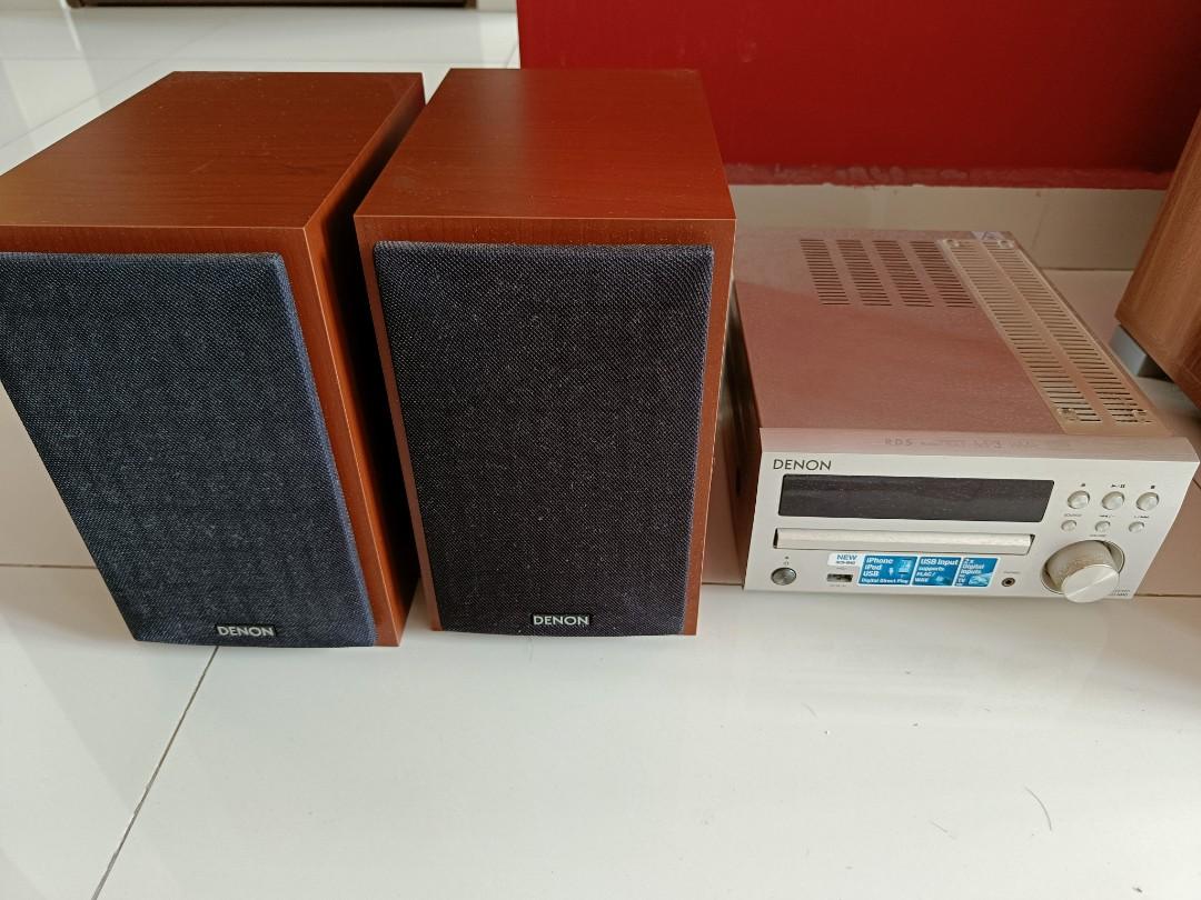 2 x Denon bookshelf Speakers, Audio, Soundbars, Speakers & Amplifiers on Carousell