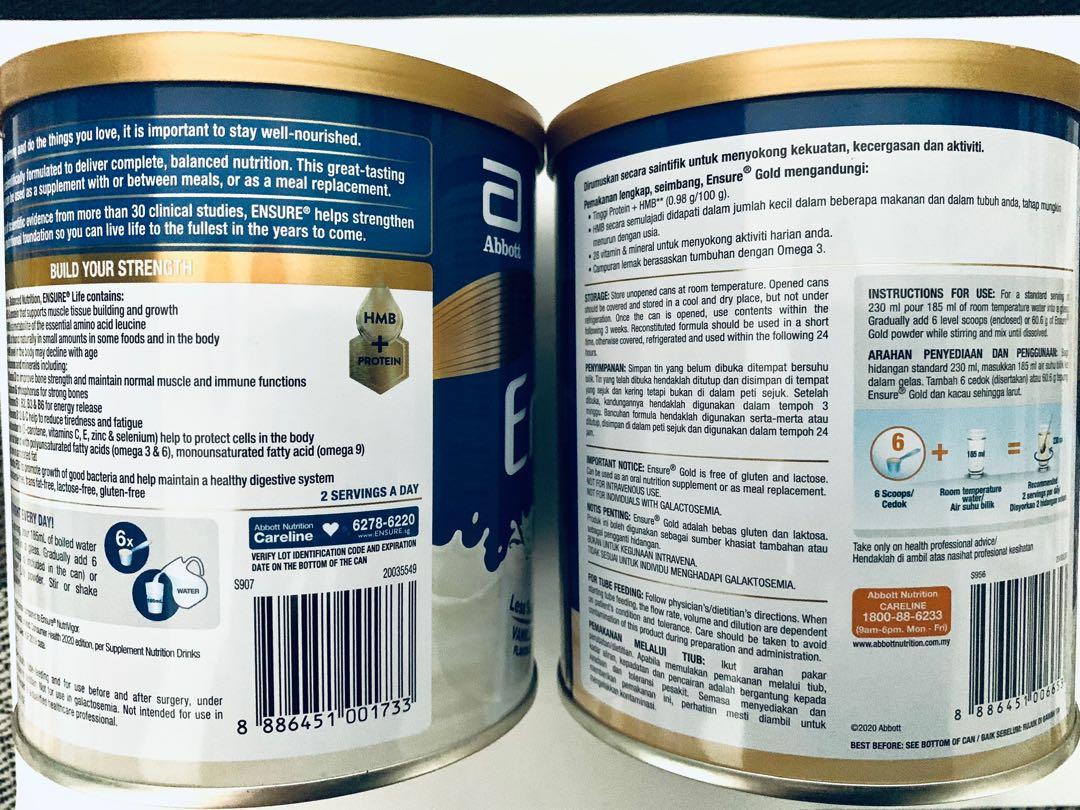Ensure Life Milk Powder 400g, Food & Drinks, Beverages on Carousell