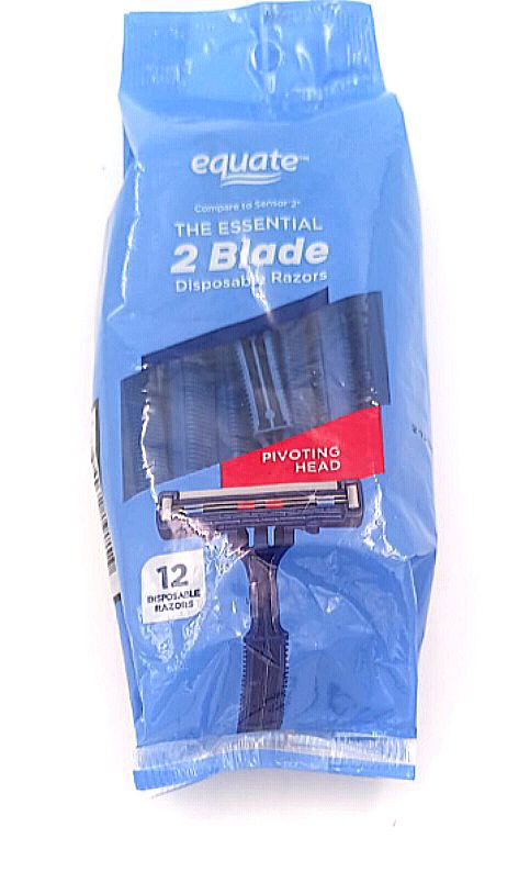equate THE ESSENTIAL 2 Blade Disposable Razors, Health & Nutrition ...