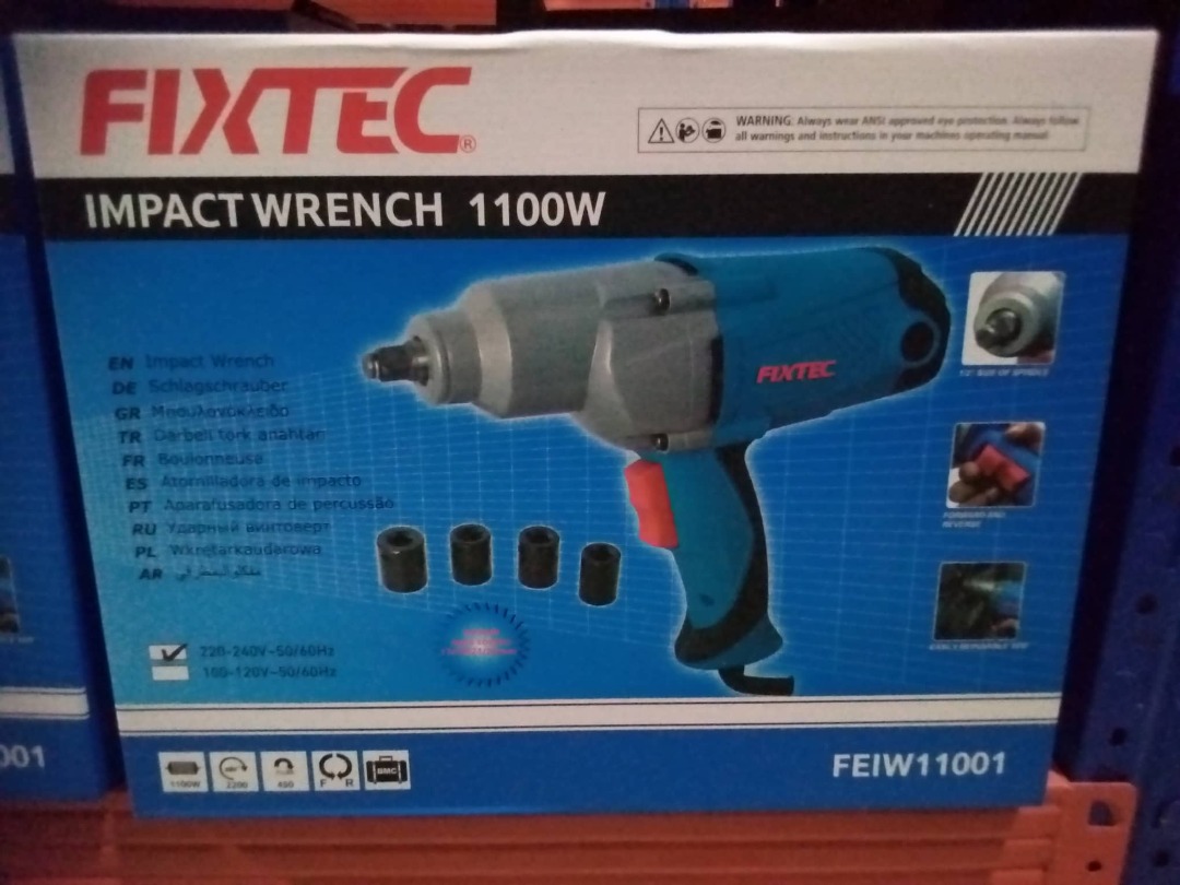 FIXTEC 11001 IMPACT WRENCH (FEIW11001), Commercial & Industrial ...
