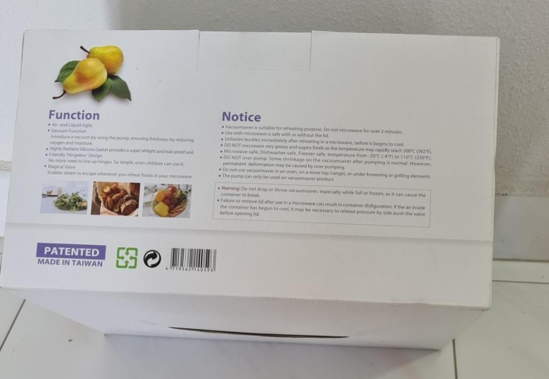 Flavia vacuum storage box, Furniture & Home Living, Kitchenware ...