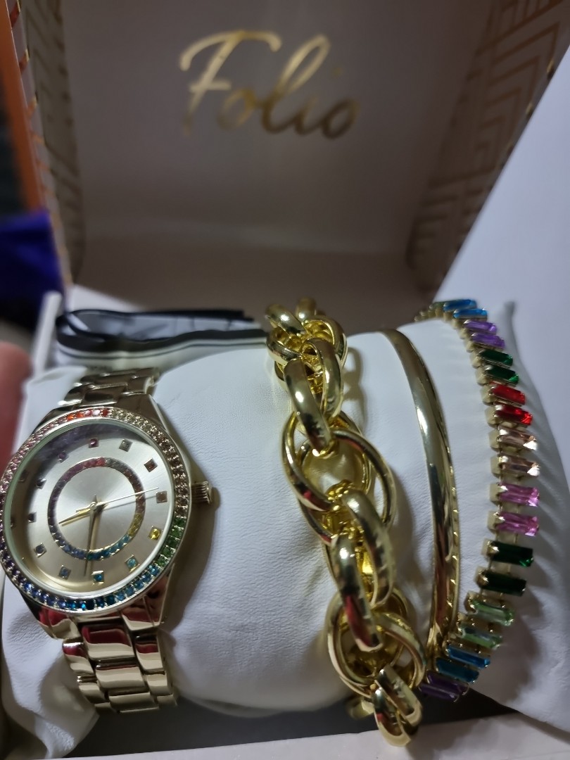 Folio watch set, Women's Fashion, Watches & Accessories, Watches on ...