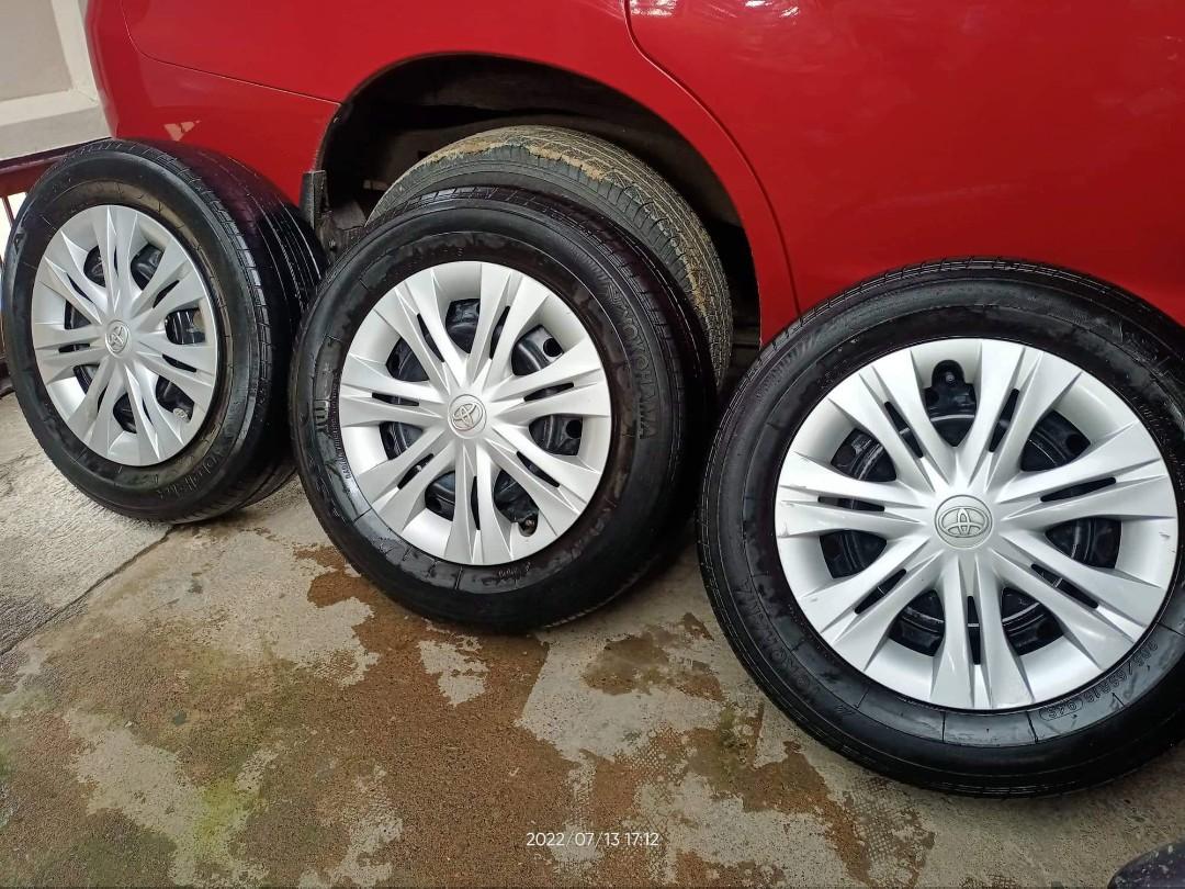 For Sale Toyota Innova 2012 steel rim/ tire/hubcap, Car Parts ...