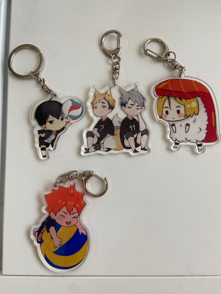 haikyuu keychains, Hobbies & Toys, Memorabilia & Collectibles, Fan ...