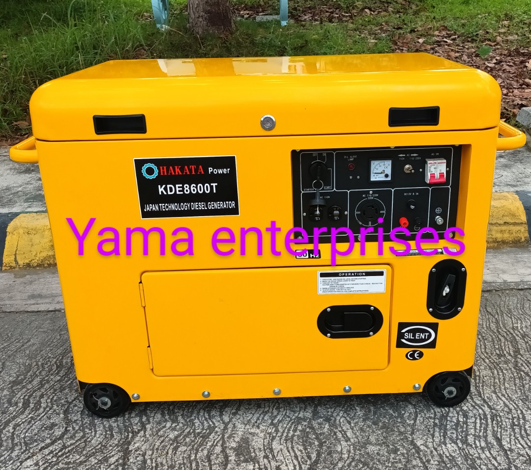 Hakata Silent diesel generator 7kva 8kva 10kva, Commercial & Industrial ...