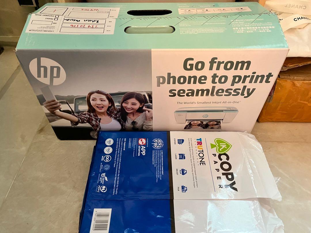 HP Printer Colour Printer + Stack of A4 Printer quality paper ...