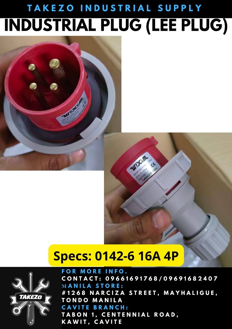 Industrial Plug (Lee Plug), Commercial & Industrial, Industrial ...