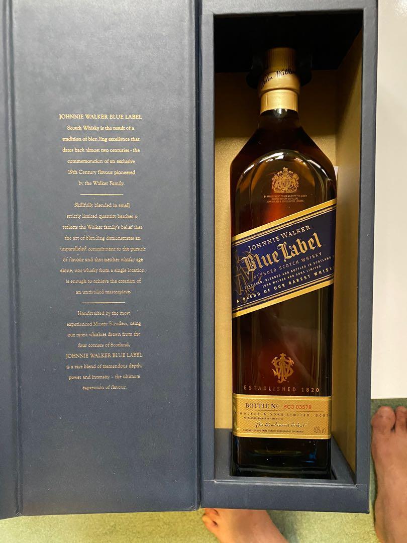 1L Johnny Walker Blue Label (1 liter), Food & Drinks, Alcoholic ...