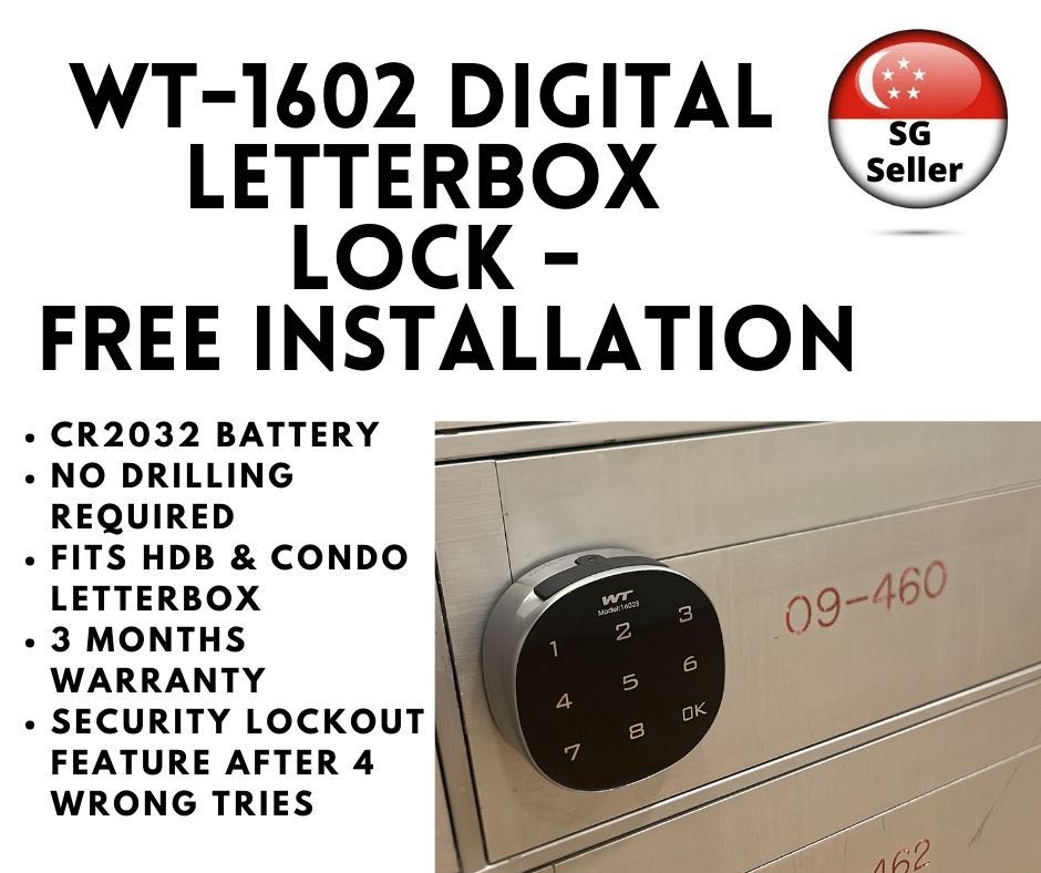 Keyless Digital Letterbox Mailbox Lock [8-Digit Model], Furniture ...