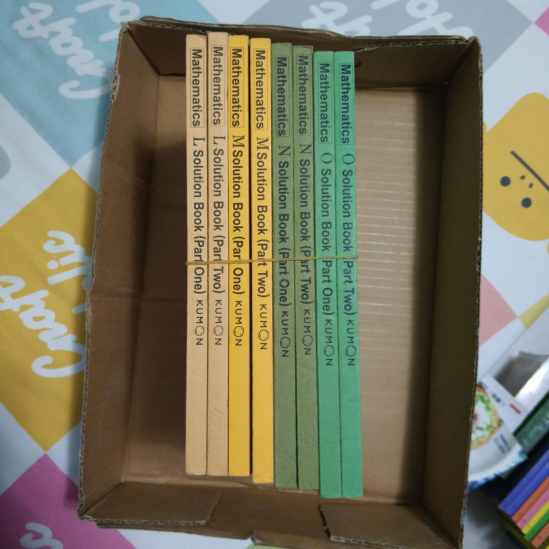 Kumon Math Solution Book 公文數學答案書 Level L - O, 興趣及遊戲, 書本 & 文具, 教科書 ...