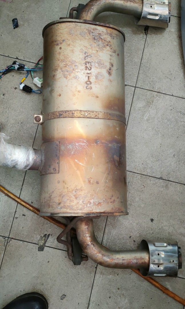 Lancer Ralliart Twin Exhaust, Auto Accessories on Carousell