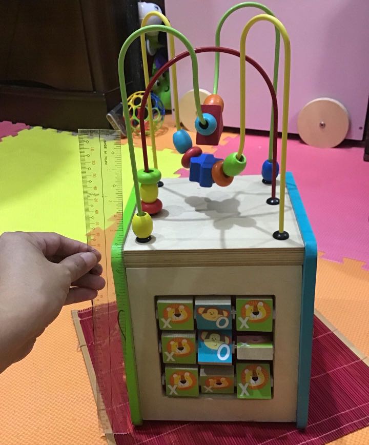 LARGE WOODEN ACTIVITY BUSY BOX WITH FREE 3- PC MASK HOOKS, Hobbies ...