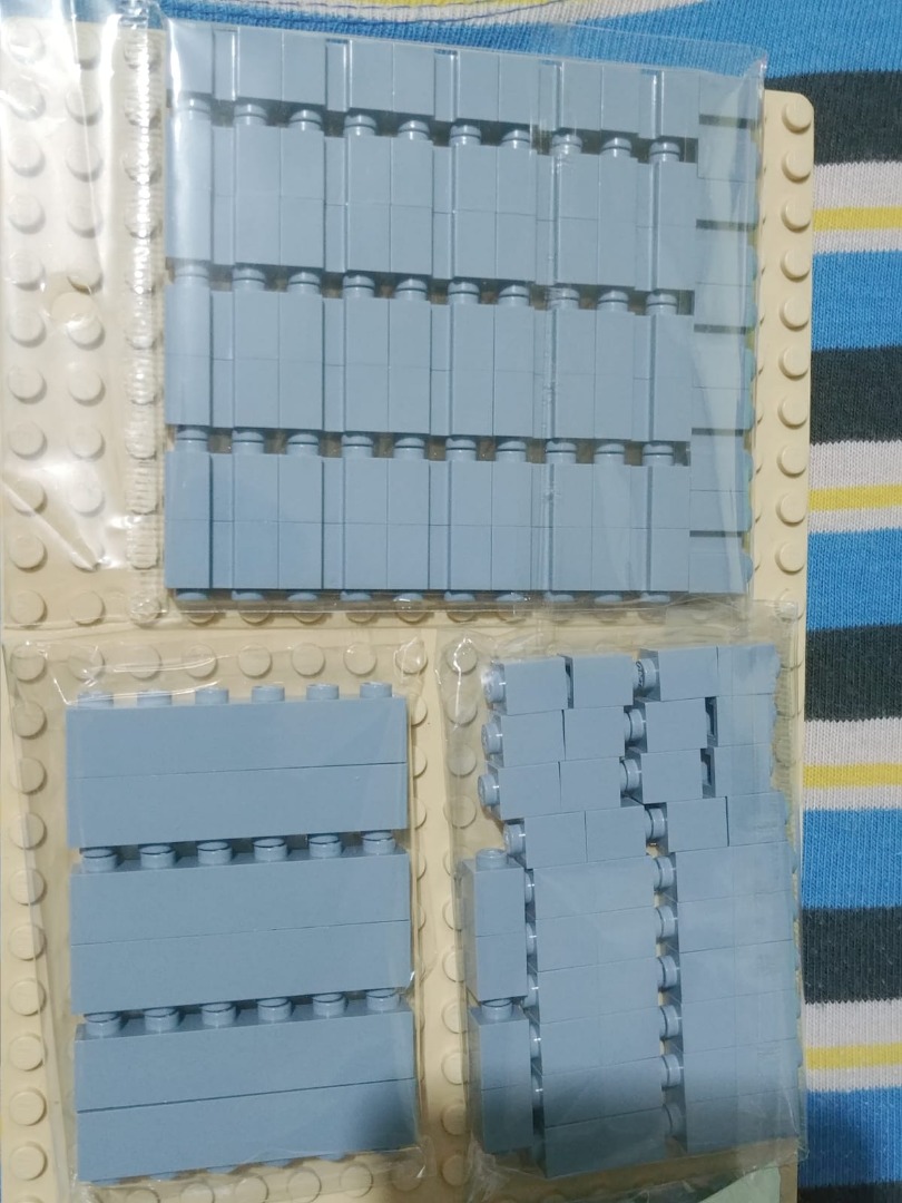 Lego Bricks (Sand Blue Color), Hobbies & Toys, Toys & Games on Carousell