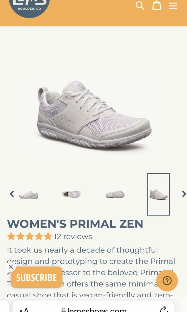 Lems Primal Zen White Sand Barefoot Sneakers, Men's Fashion, Footwear, Casual shoes on Carousell