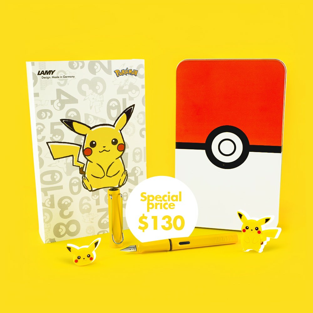 Limited Edition Lamy Safari x Pokemon Fountain Pen Set, Hobbies & Toys ...