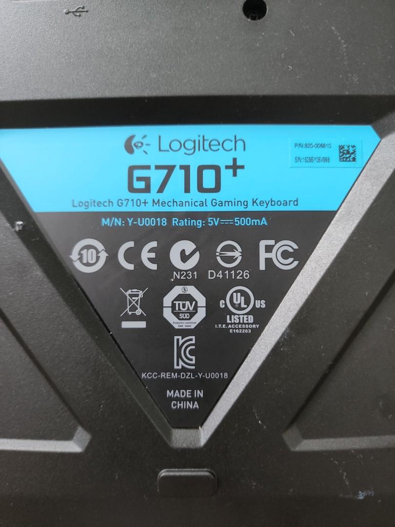 Logitech G710+ Gaming Mechanical Keyboard, Computers & Tech, Parts ...