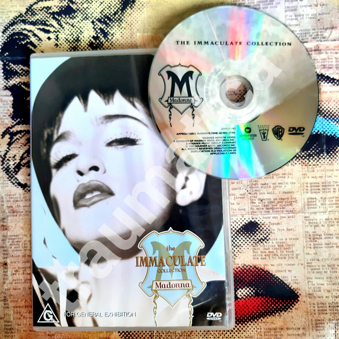 Madonna - The Immaculate Collection Music Video Compilation DVD ...