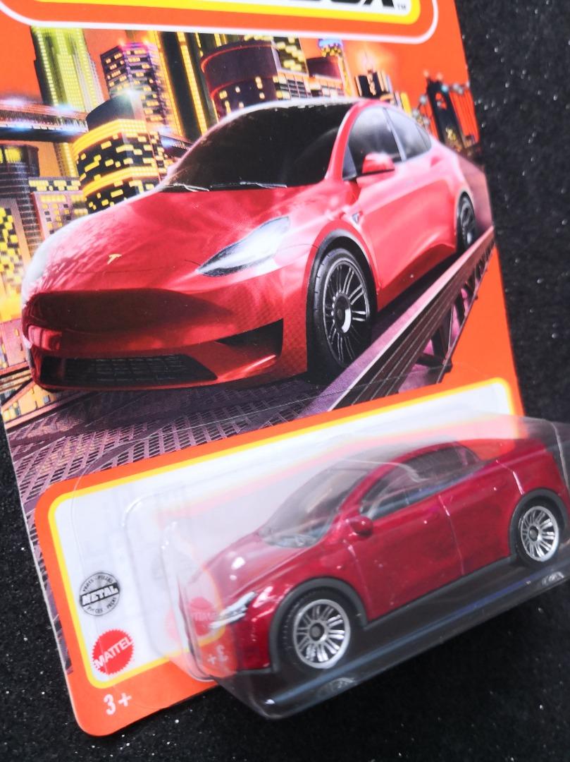 Matchbox Tesla Model Y Red, Hobbies & Toys, Toys & Games on Carousell