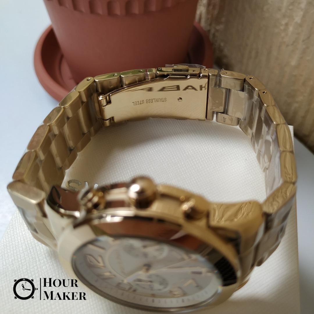 MICHAEL KORS MK5726 Mercer Chronograph Champagne Dial Ladies Watch ...