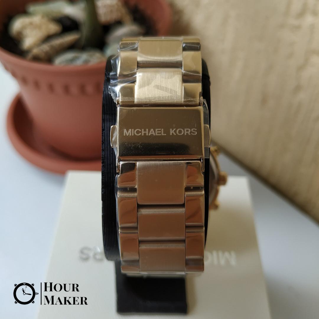 MICHAEL KORS MK5726 Mercer Chronograph Champagne Dial Ladies Watch ...