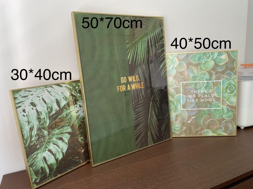 Minimalist Slim Gold Aluminium Decor Frames, Furniture & Home Living ...