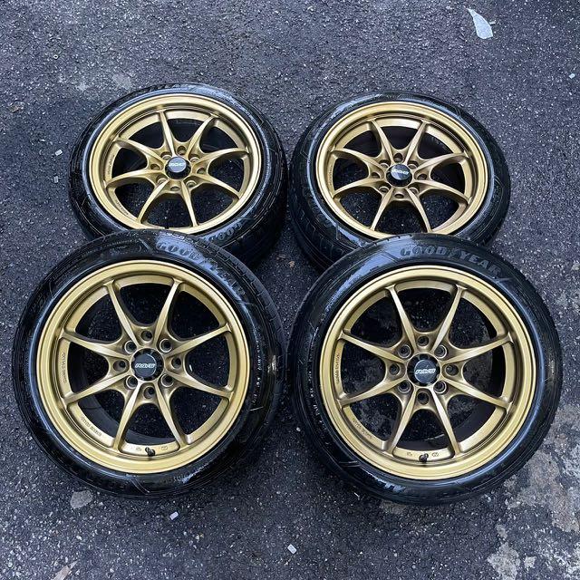 Mugen 15 inch sport rim Kelisa tyre 70%, Auto Accessories on Carousell