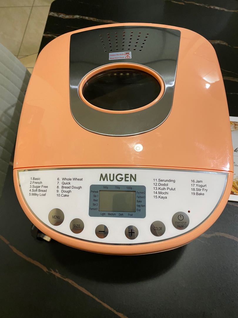 Mugen MBM-7000, TV & Home Appliances, Kitchen Appliances, Breadmakers ...