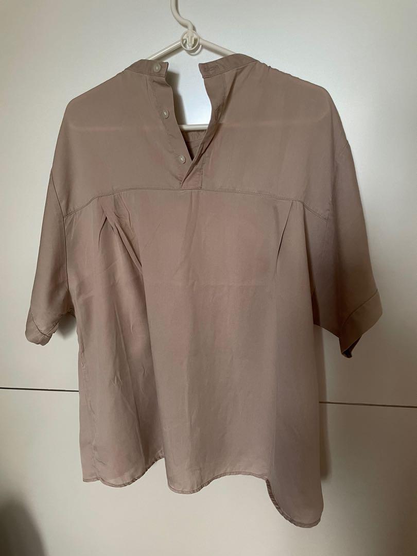 Muji Blouse, Women's Fashion, Tops, Blouses on Carousell