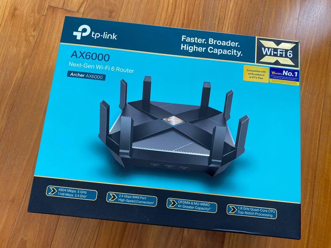 New TP-Link AX6000 Archer Next Gen Wifi 6 Router, Computers & Tech ...