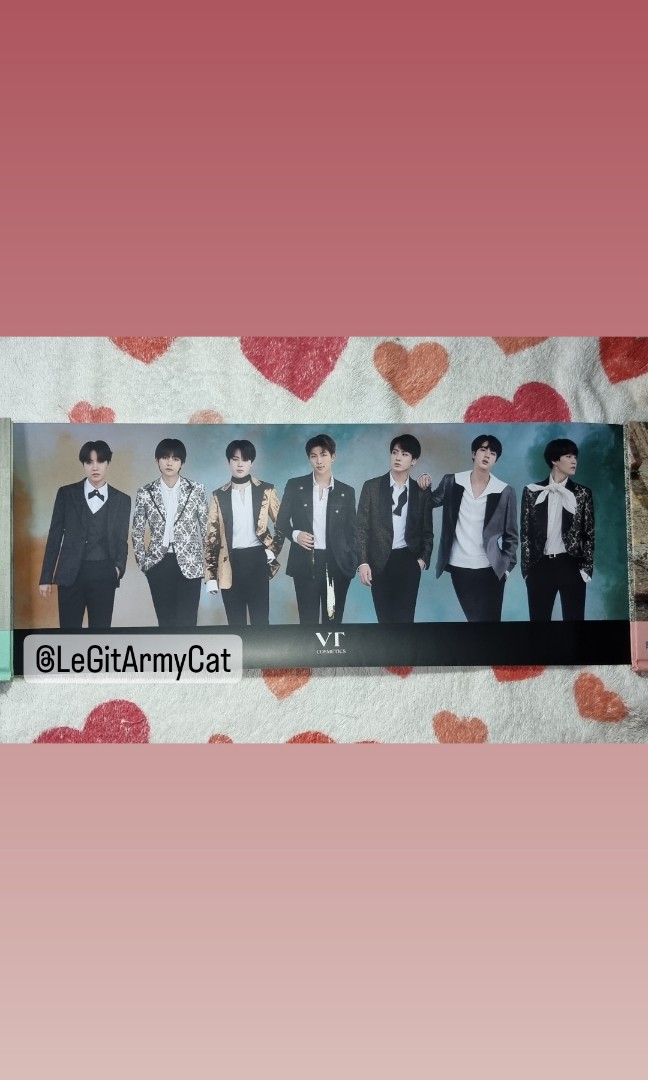 OFFICIAL BTS X VT COSMETICS Rolled Poster, Hobbies & Toys, Memorabilia ...