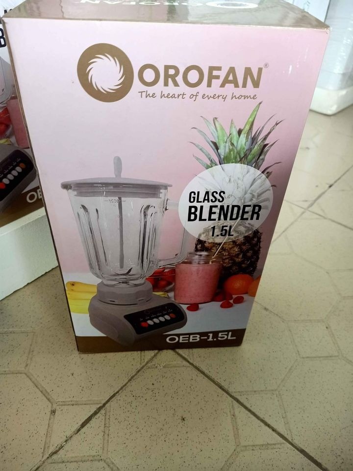 OROFAN Glass Blender OEB-1.5L, TV & Home Appliances, Kitchen Appliances ...