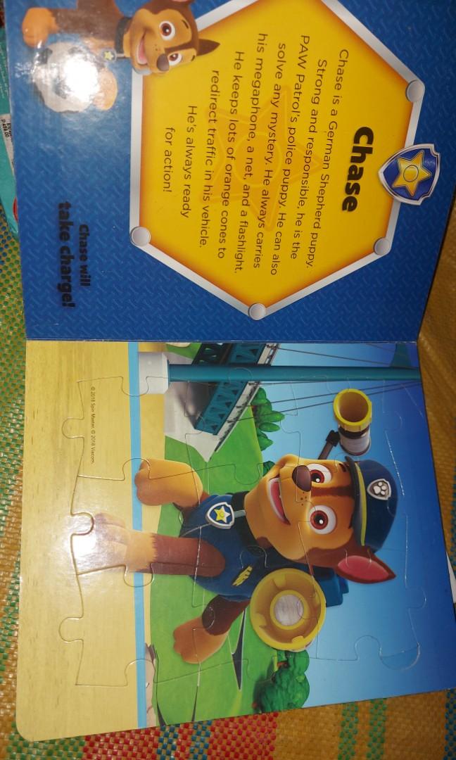 Paw Patrol puzzles with free book, Hobbies & Toys, Books & Magazines ...