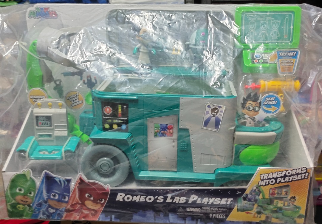 PJ Masks Romeo's Lab Playset, Hobbies & Toys, Toys & Games on Carousell