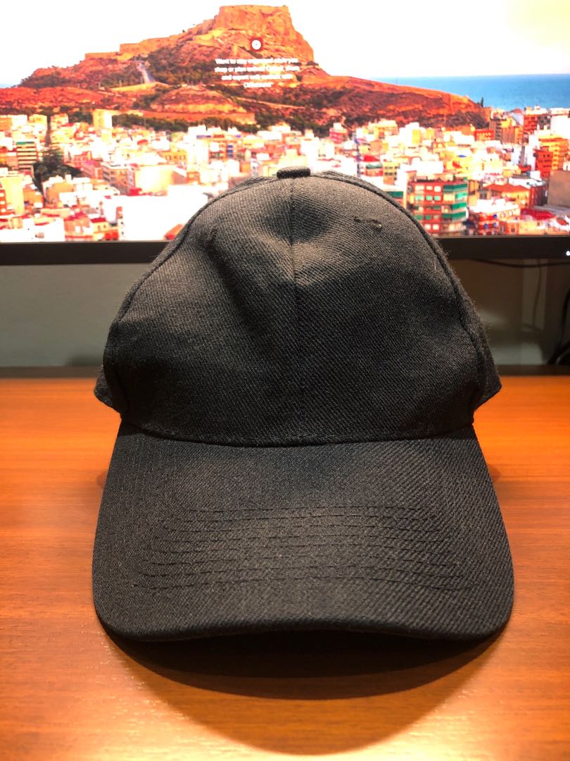 Plain Black Close Baseball Cap, Men's Fashion, Watches & Accessories ...