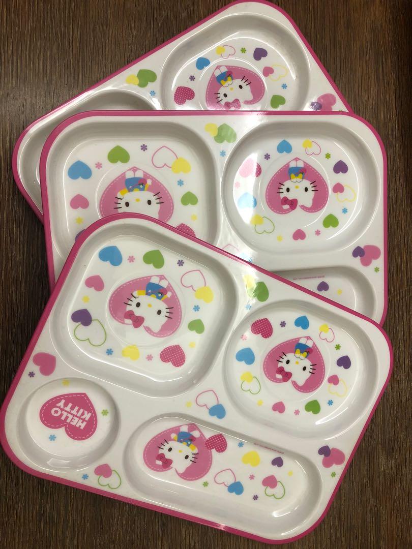 Pororo & Hello Kitty Kids Meal Plate, Babies & Kids, Nursing & Feeding ...