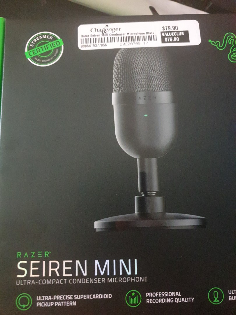 Razer Seiren Mini, Audio, Microphones on Carousell