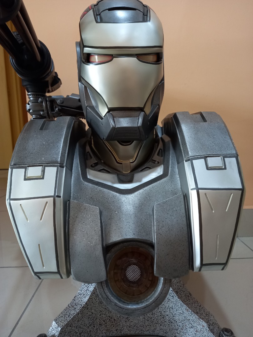 Recast sideshow ironman war machine life size bust 1/1 scale, Hobbies ...
