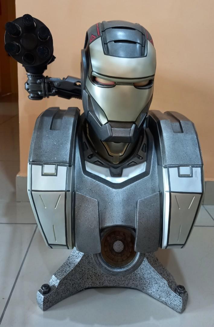 Recast sideshow ironman war machine life size bust 1/1 scale, Hobbies ...