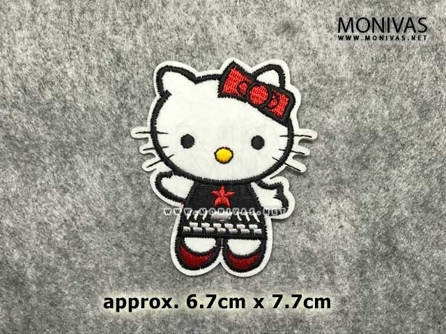 Rock Star Hello Kitty Iron On Patch DIY Sanrio Applique, Hobbies & Toys ...
