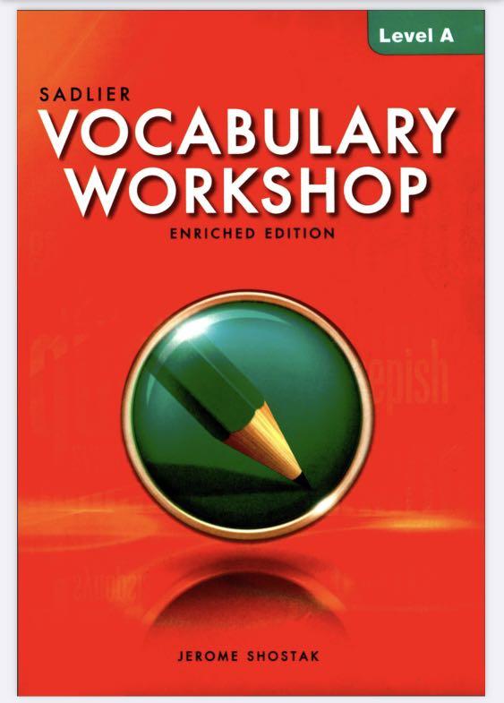 Sadlier Vocabulary workshop A/ B/ C / D/ E/ G/ H, Hobbies & Toys, Books ...