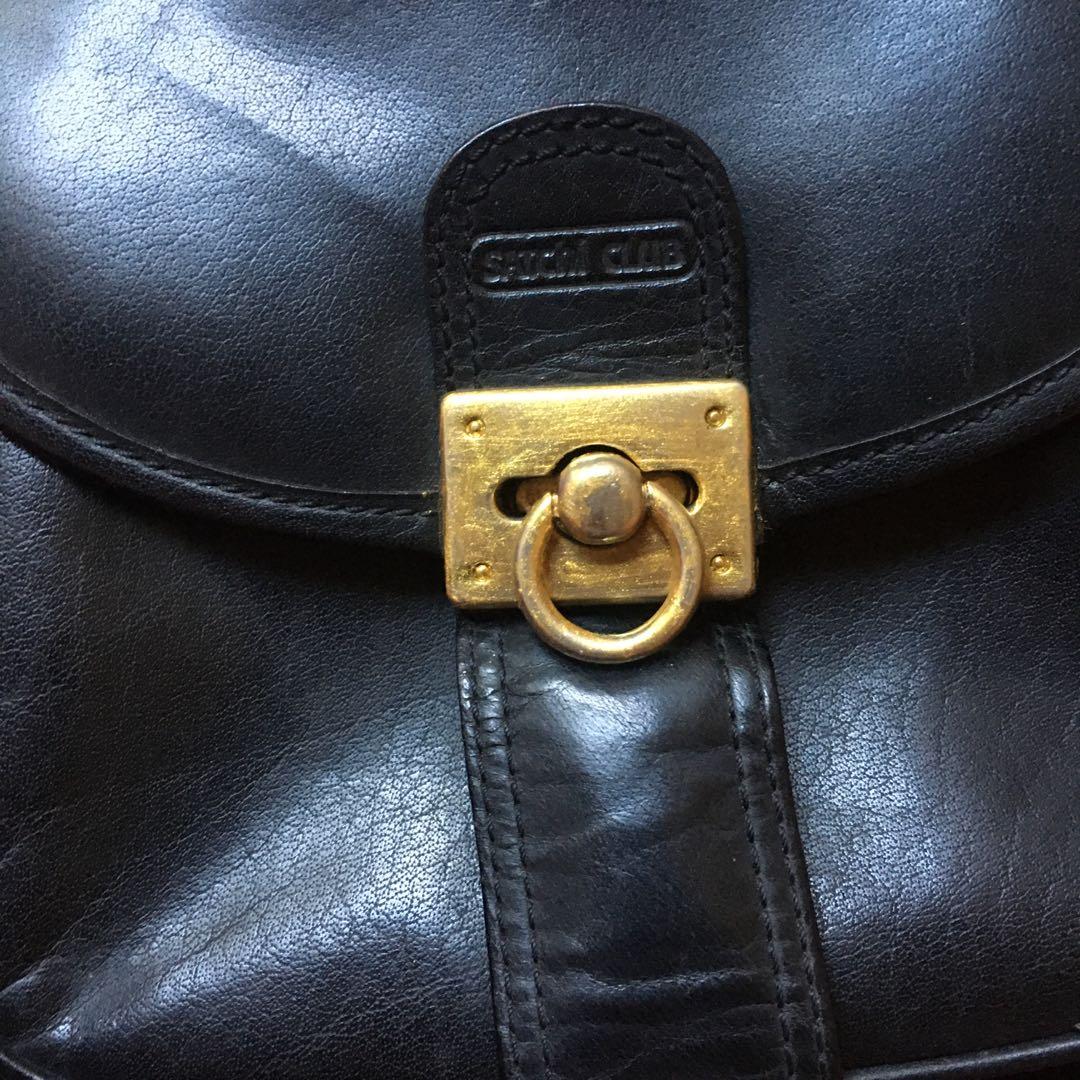 Satchi black leather sling bag, Women's Fashion, Bags & Wallets, Cross ...